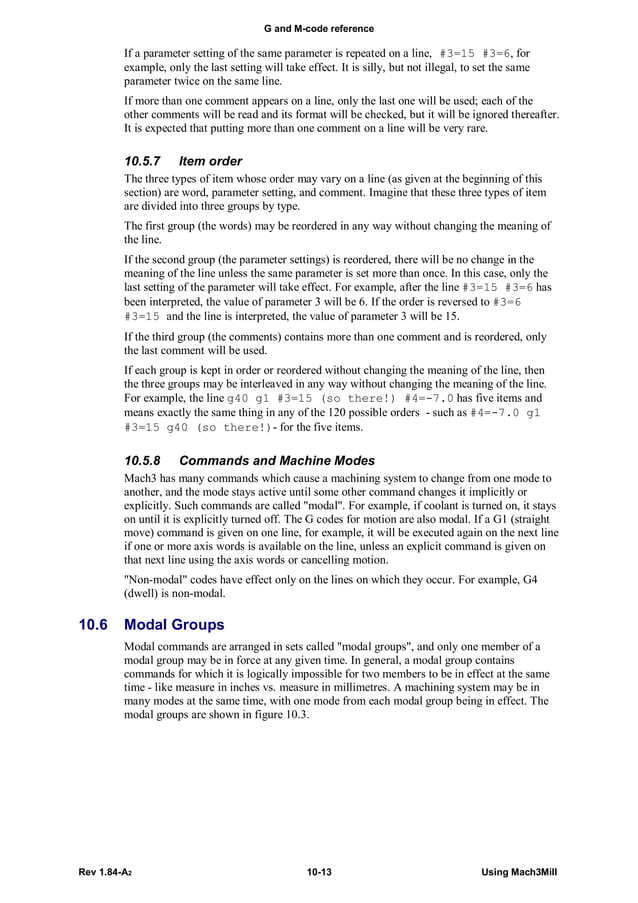 Mach3 g code language reference | PDF