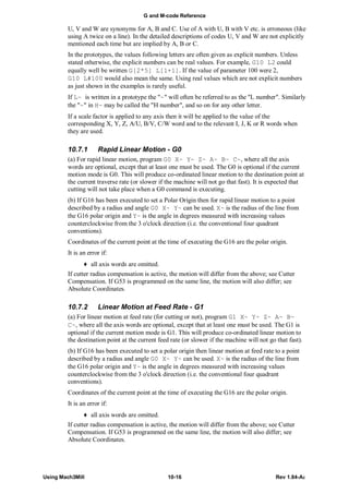 Mach3 g code language reference | PDF