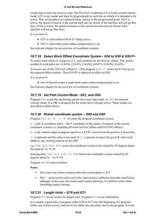 Mach3 g code language reference | PDF | Physics | Science