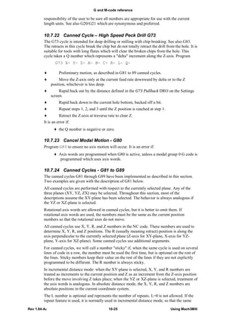 Mach3 g code language reference | PDF | Physics | Science