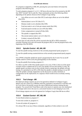 Mach3 g code language reference | PDF | Physics | Science