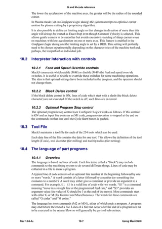 Mach3 g code language reference | PDF