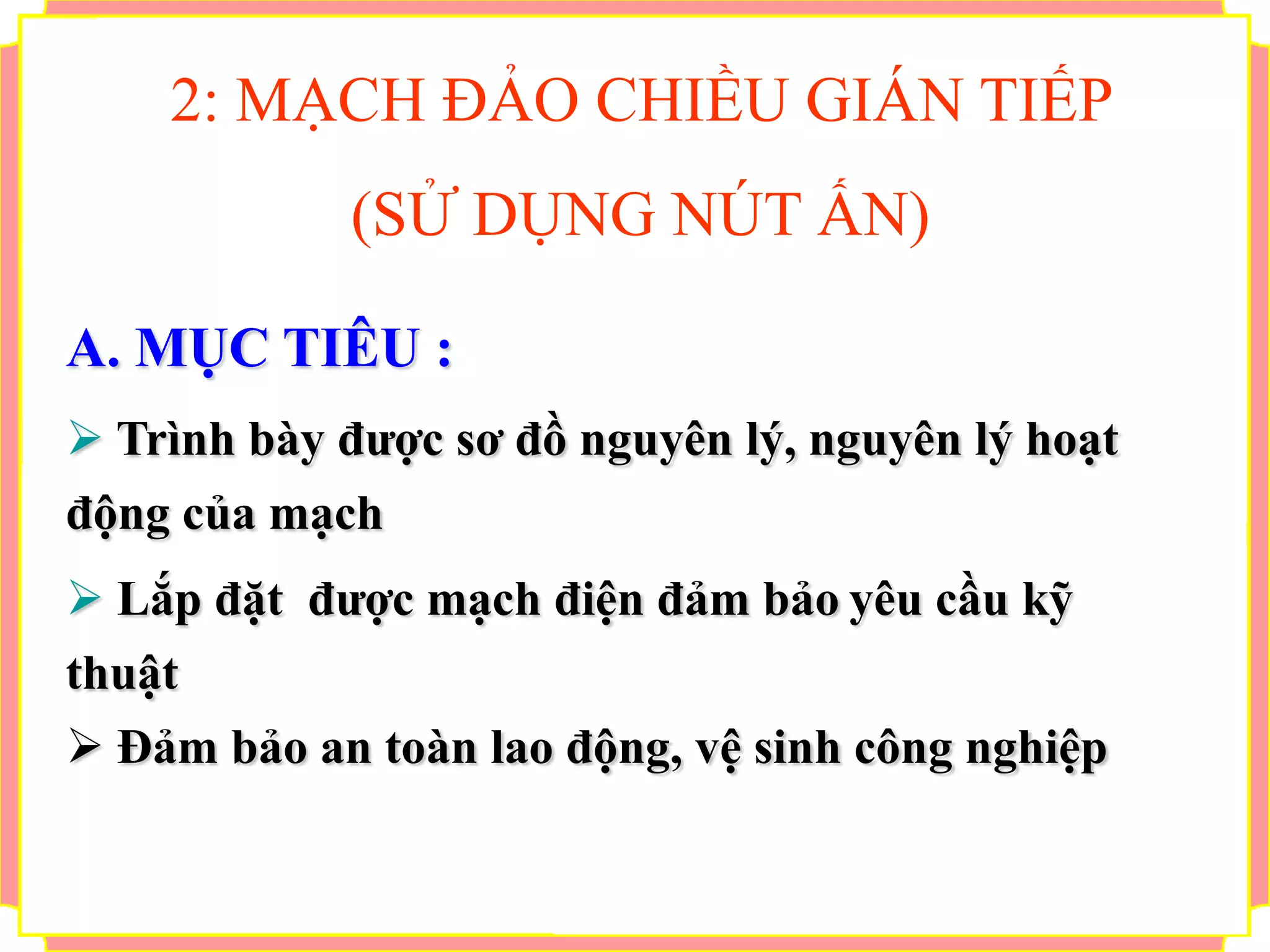 Mach dao chieu gian tiep su dung nu an | PPT
