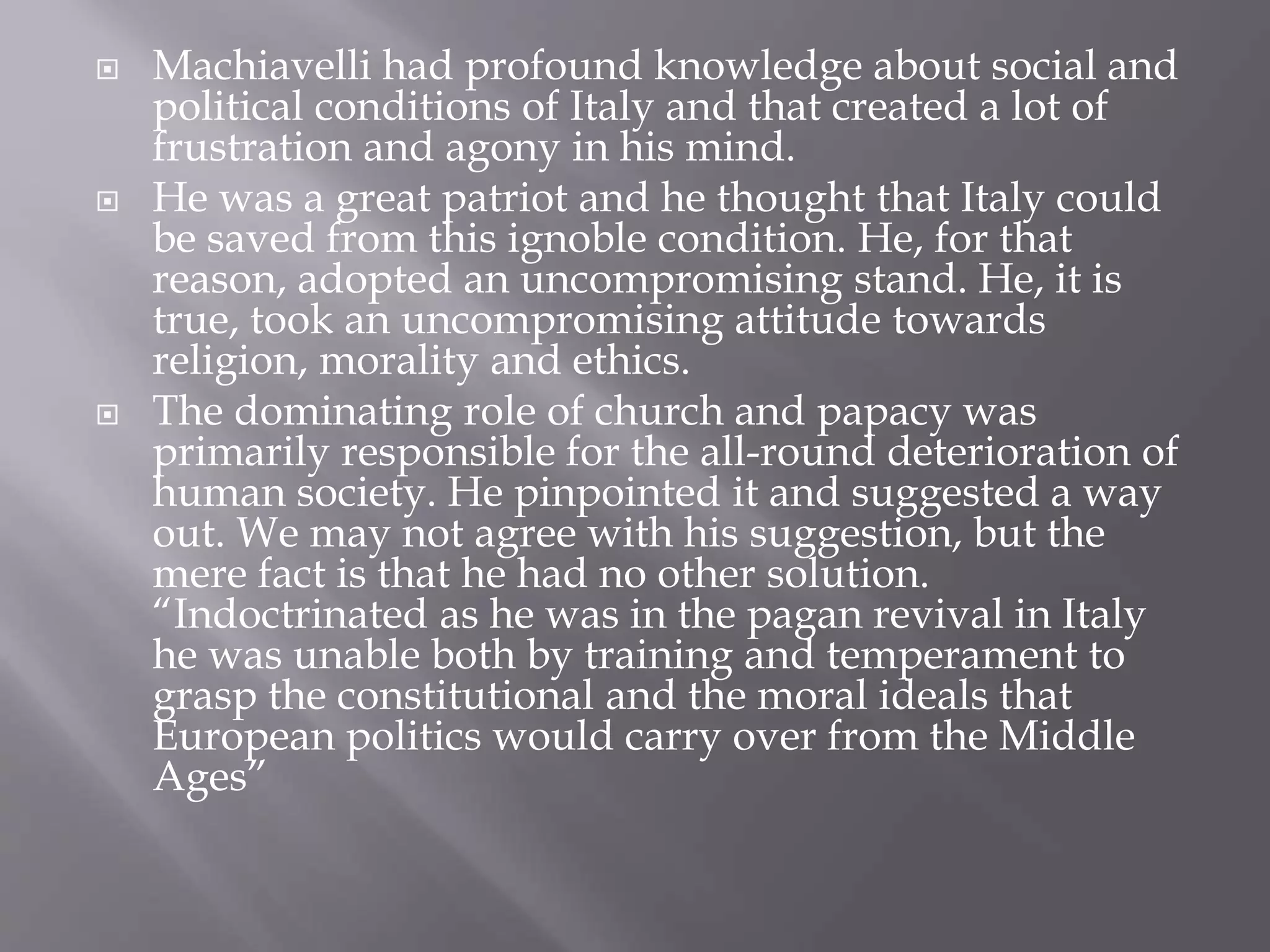 Machiavelli | PPTX