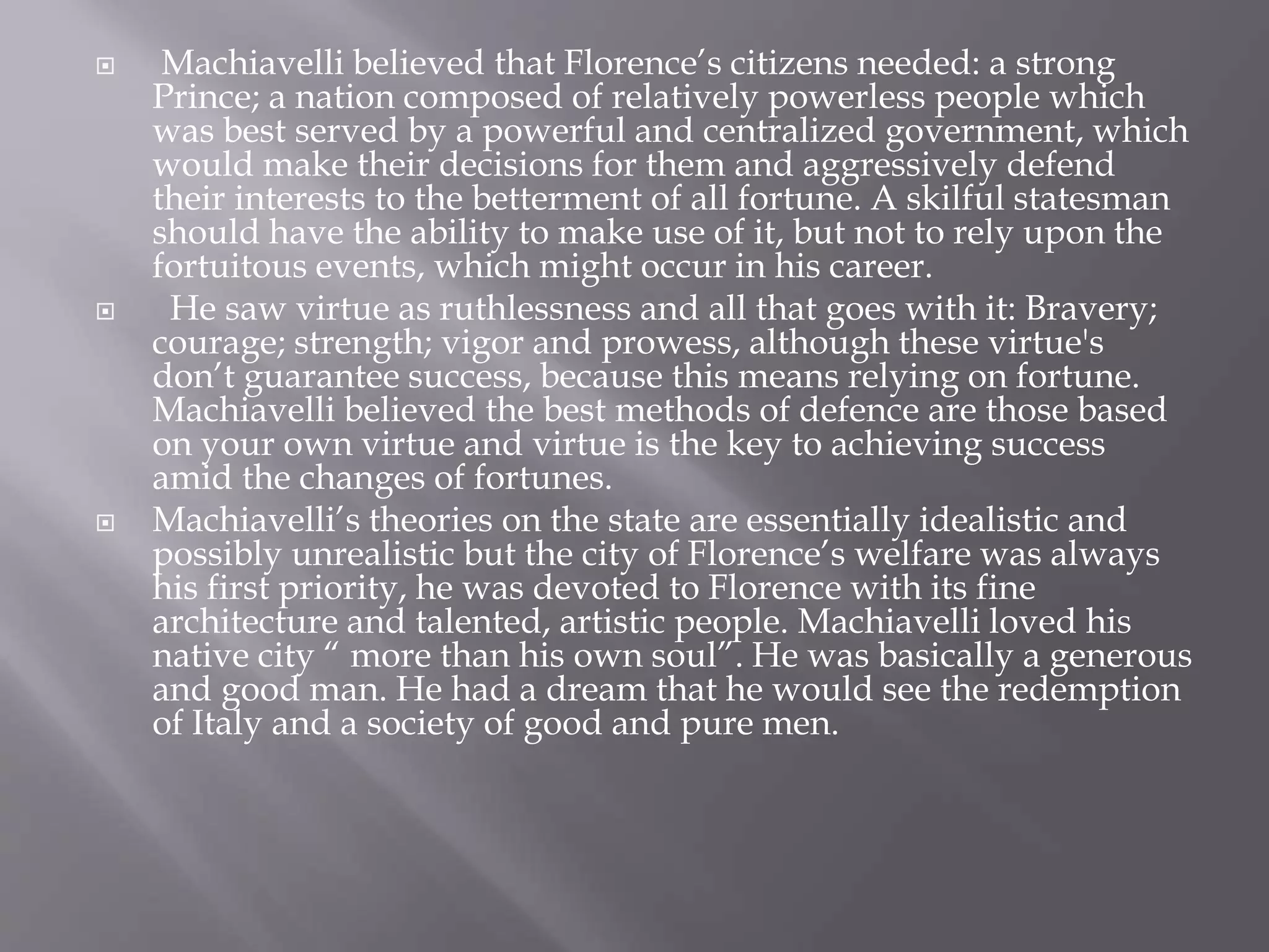 Machiavelli | PPTX