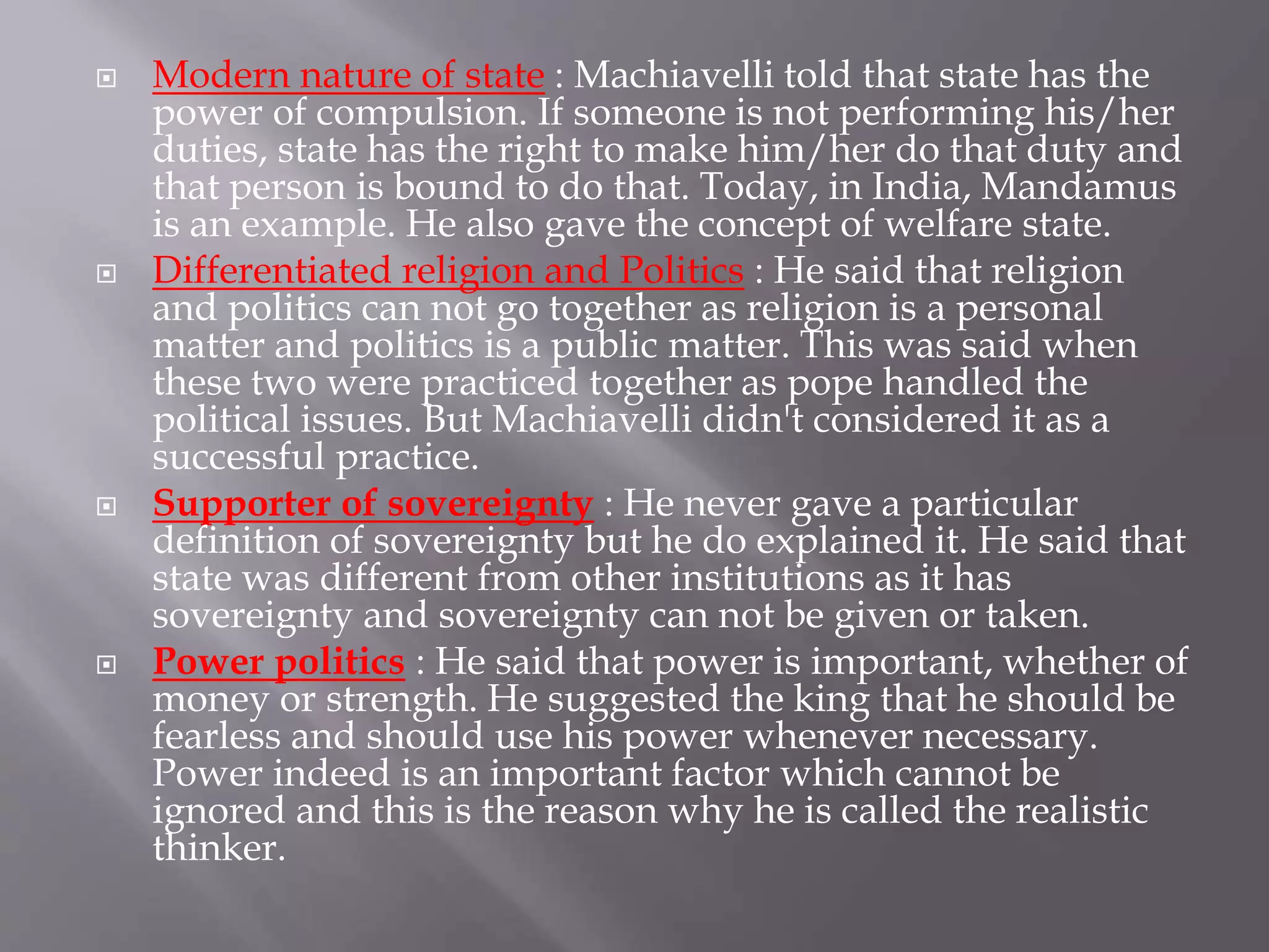 Machiavelli | PPTX