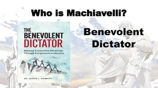 Machiavelli and The Prince A introduction to Political Theory | PPTX