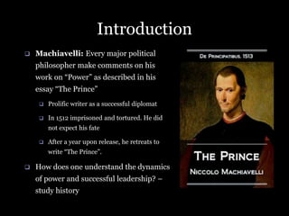 Machiavelli on modern leadership 2021 book review | PPSX