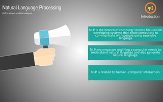 introduction to machine learning and nlp | PPTX