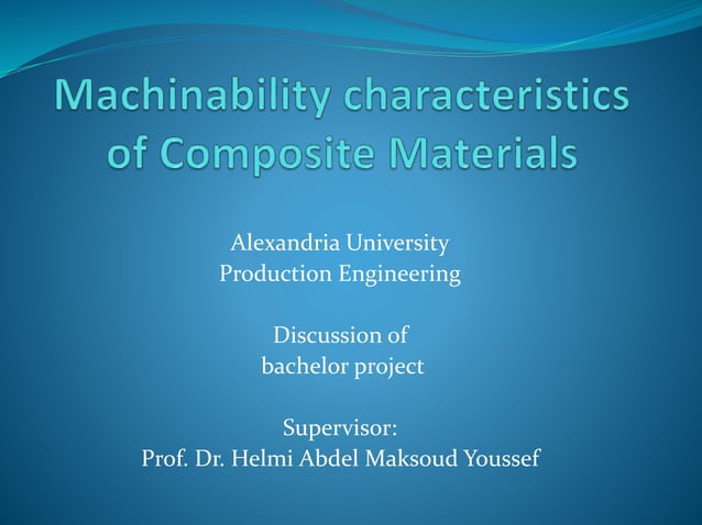Machinability of Composite Materials.pptx