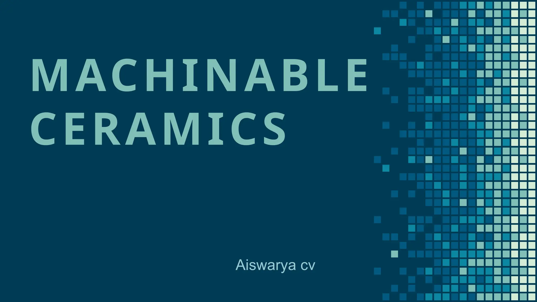 Recent advances in dental ceramic -machinable ceramics.pptx | Oral care | Personal Care