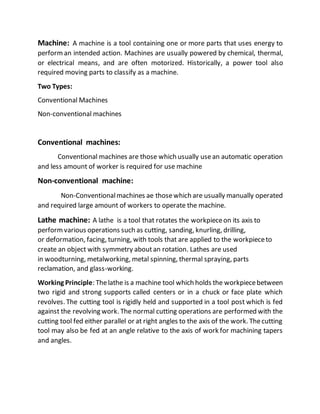 CNC Machine Shop | PDF