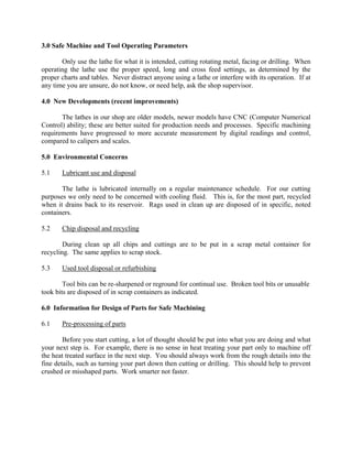 Machine lathe | PDF