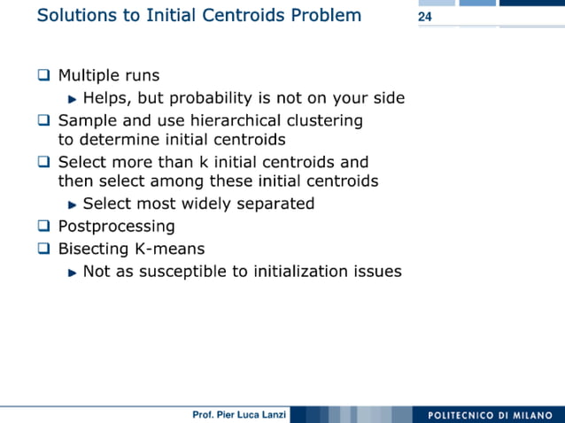 Machine Learning and Data Mining: 06 Clustering: Partitioning | PPT