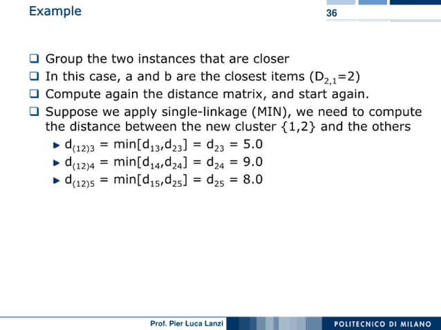 Machine Learning and Data Mining: 08 Clustering: Hierarchical | PPT