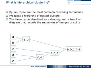 Machine Learning and Data Mining: 08 Clustering: Hierarchical | PPT