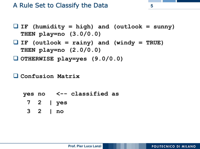 Machine Learning and Data Mining: 12 Classification Rules