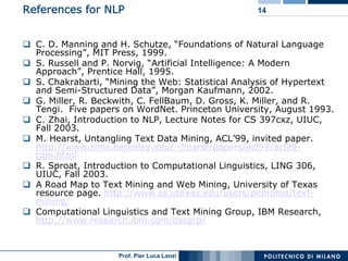 Machine Learning and Data Mining: 19 Mining Text And Web Data | PPT