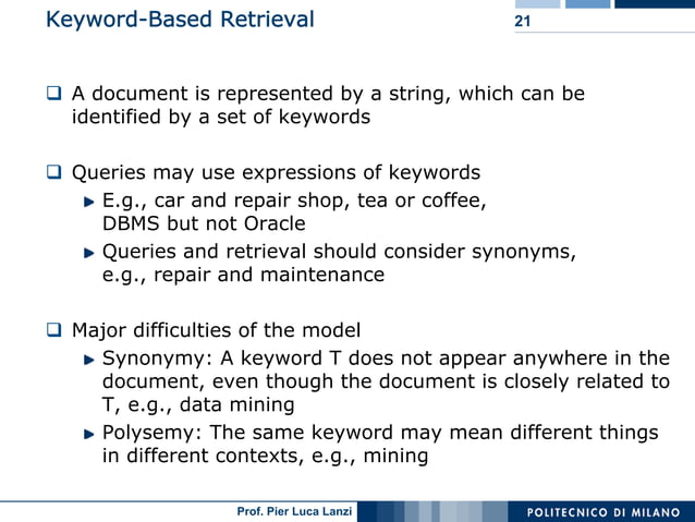 Machine Learning and Data Mining: 19 Mining Text And Web Data | PPT