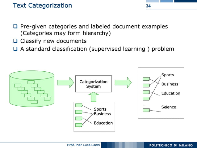 Machine Learning and Data Mining: 19 Mining Text And Web Data | PPT