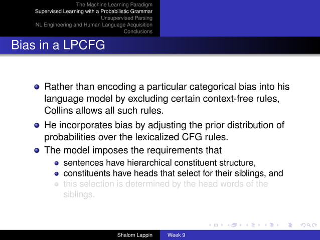 Machine Learning And Grammar Induction Csc2540s Machine Pdf