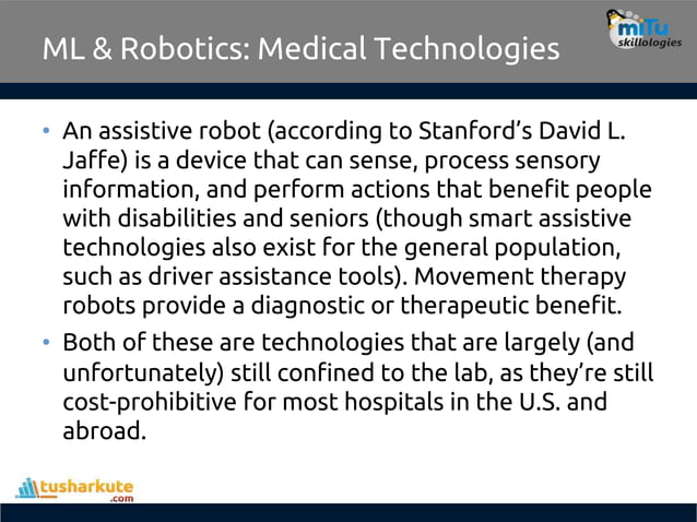 Machine-Learning-and-Robotics.pptx | Robotics | Technology & Computing