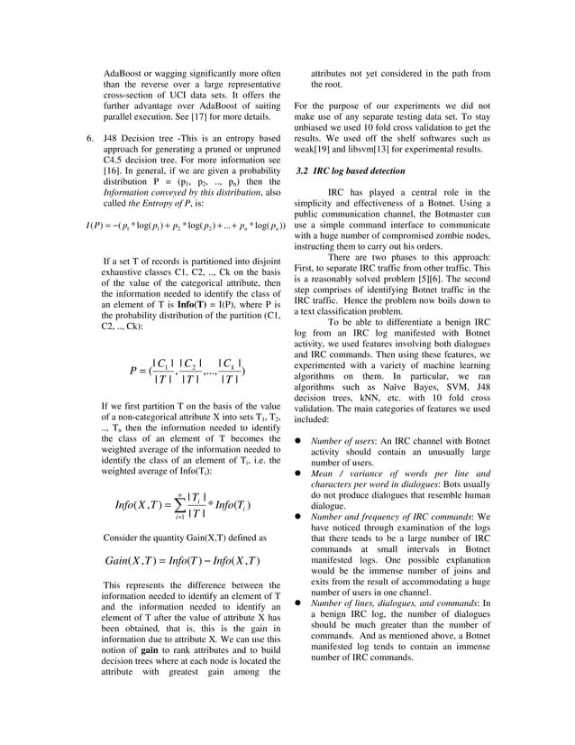 Machine Learning Based Botnet Detection | PDF