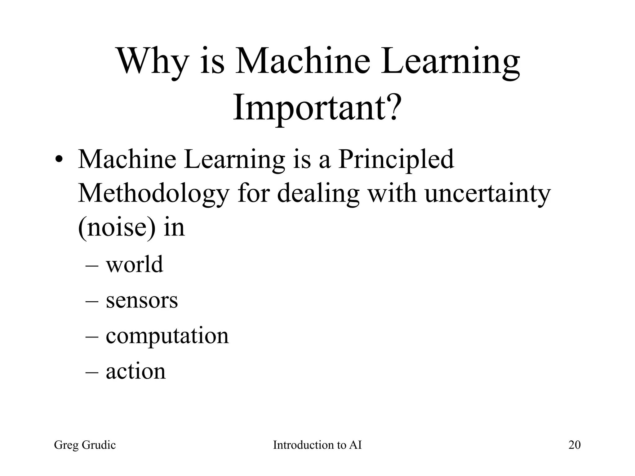 Machine Learning CSCI 5622 | PPT