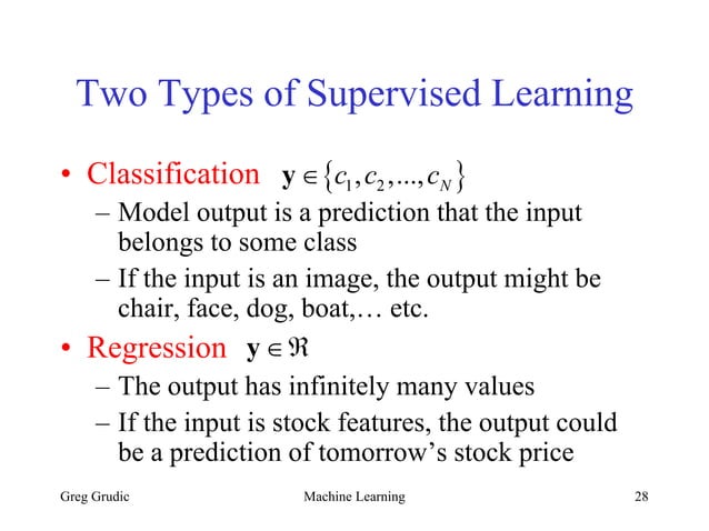 Machine Learning CSCI 5622 | PPT