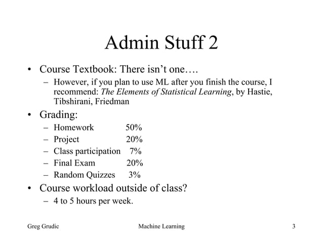 Machine Learning CSCI 5622 | PPT