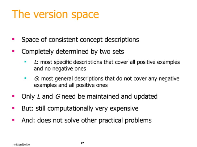 Machine Learning: finding patterns Outline | PPT