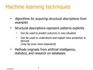 Machine Learning: finding patterns Outline | PPT