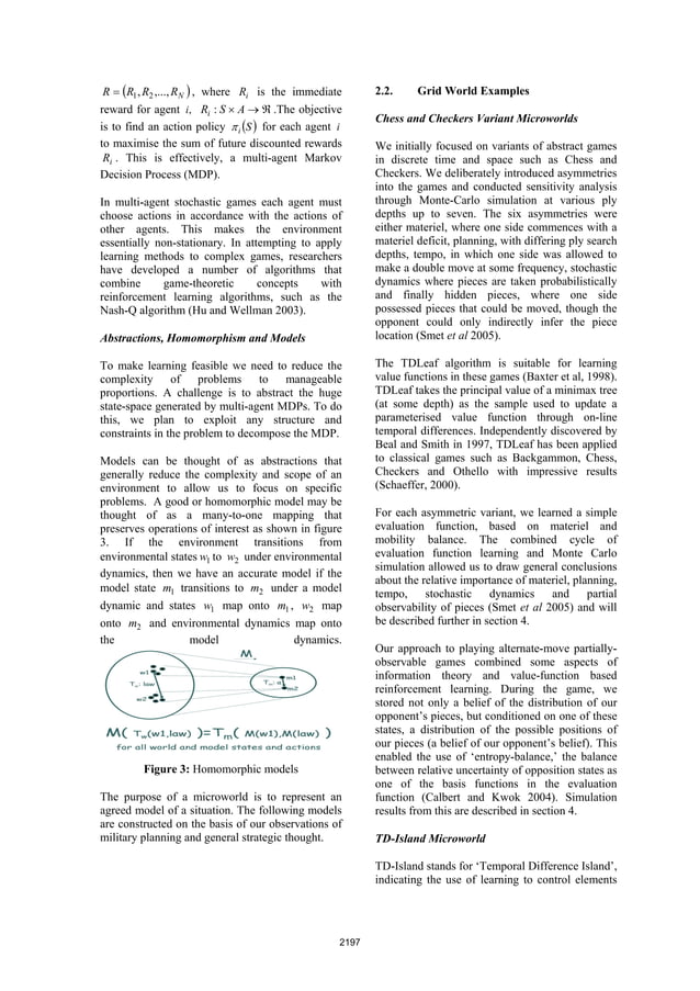 Machine Learning for Adversarial Agent Microworlds | PDF