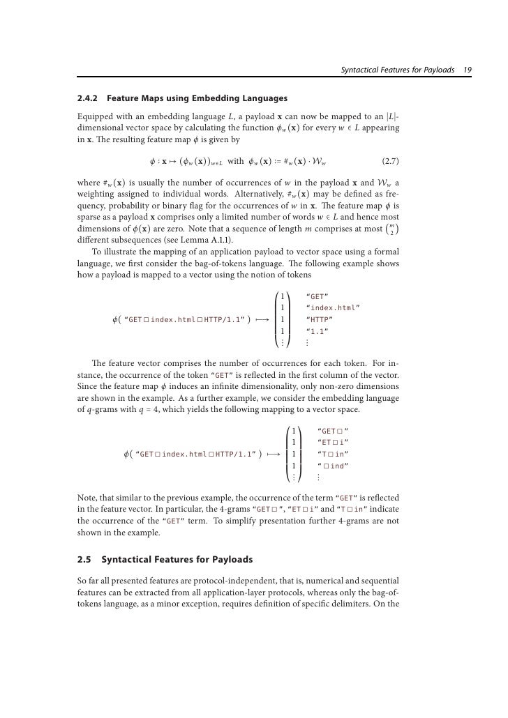 Machine Learning For Application Layer Intrusion Detection