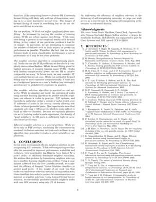 Machine Learning for Efﬁcient Neighbor Selection in ... | PDF