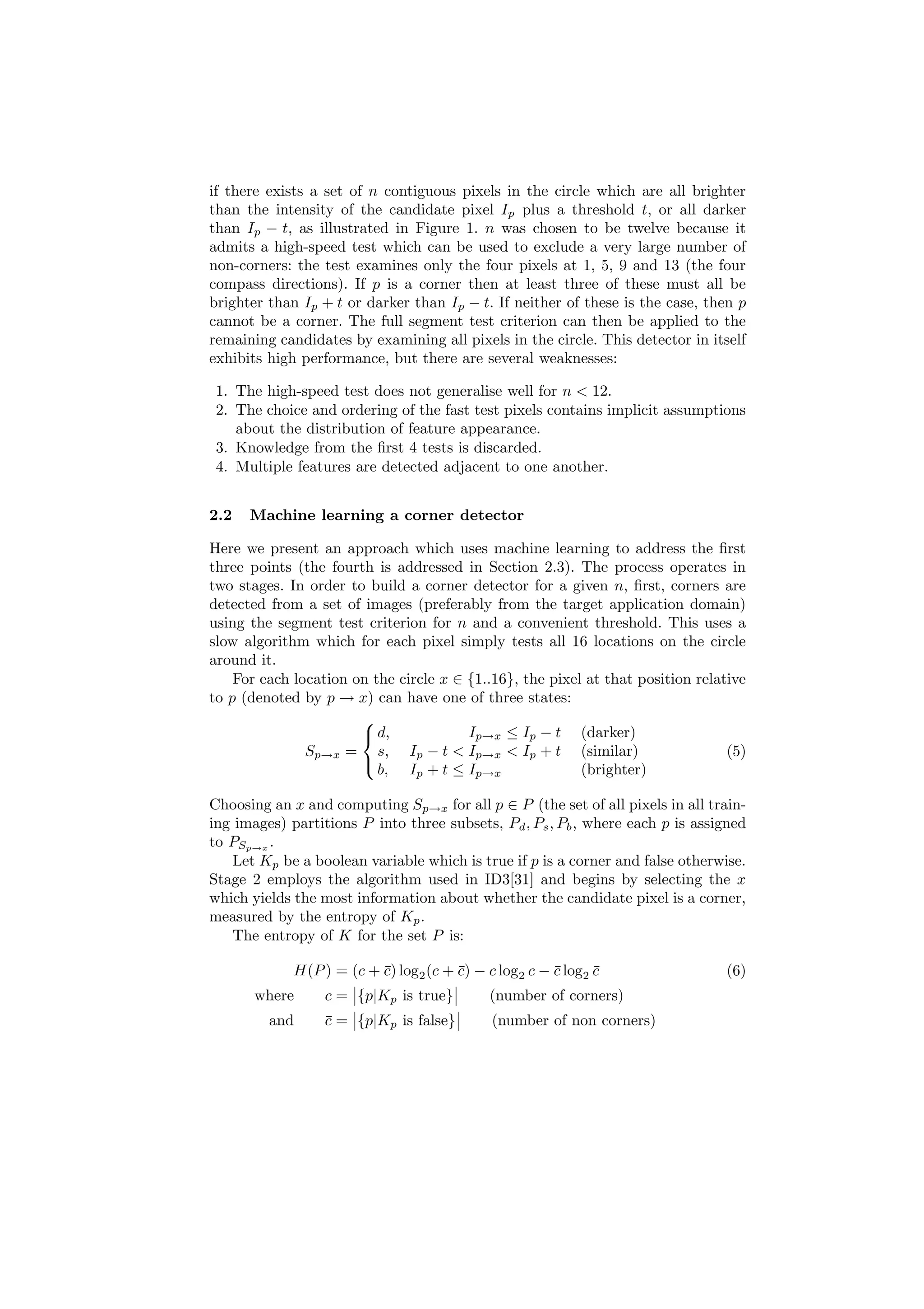 Machine Learning For High Speed Corner Detection Pdf 3 D Graphics Computer Software And
