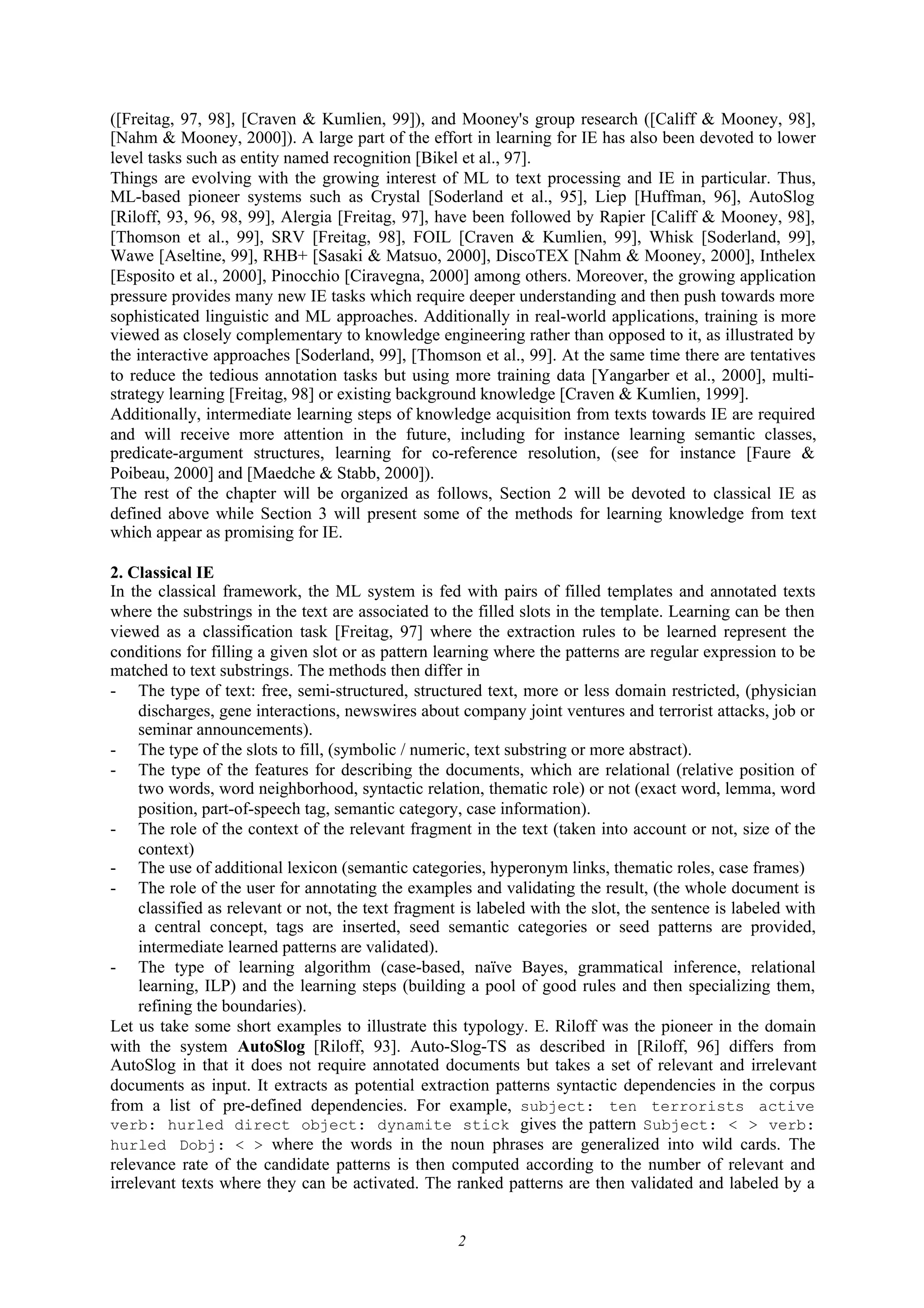 Machine Learning for Information Extraction | PDF