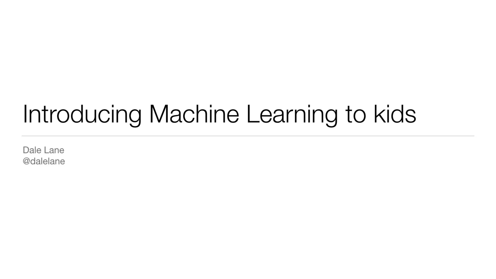 Introducing machine learning to kids | PDF