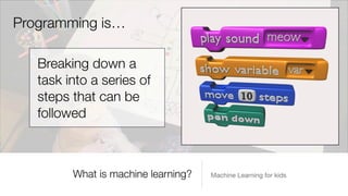 Introducing machine learning to kids | PDF
