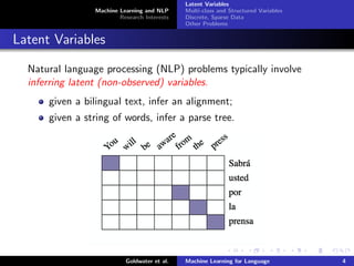Machine Learning for Language Learning and Processing | PPT