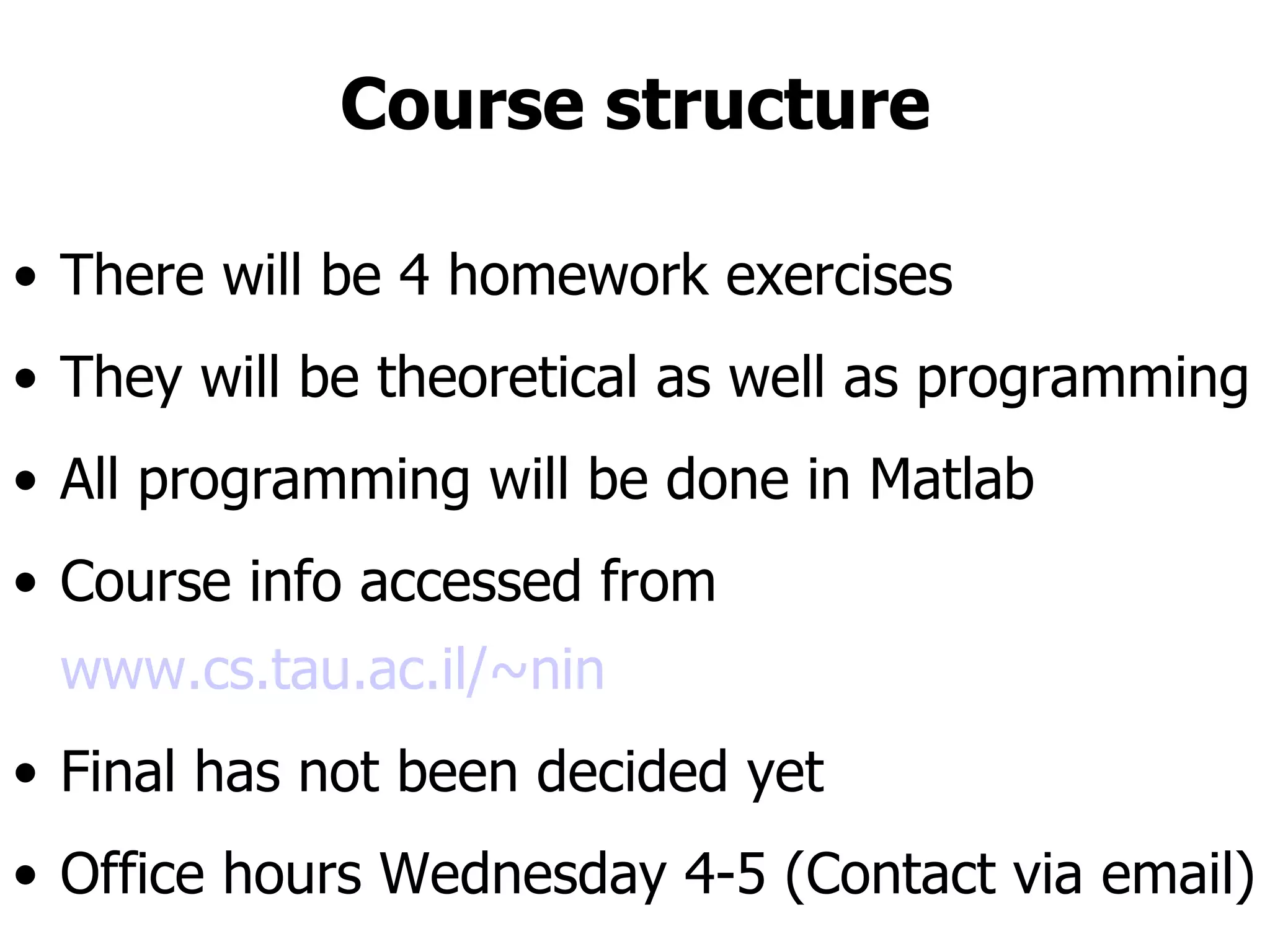 Machine Learning: Foundations Course Number 0368403401 | PPT