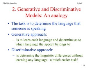 Discriminative Machine Learning Models