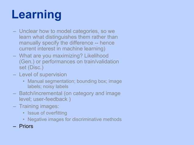 Machine Learning in Computer Vision | PDF