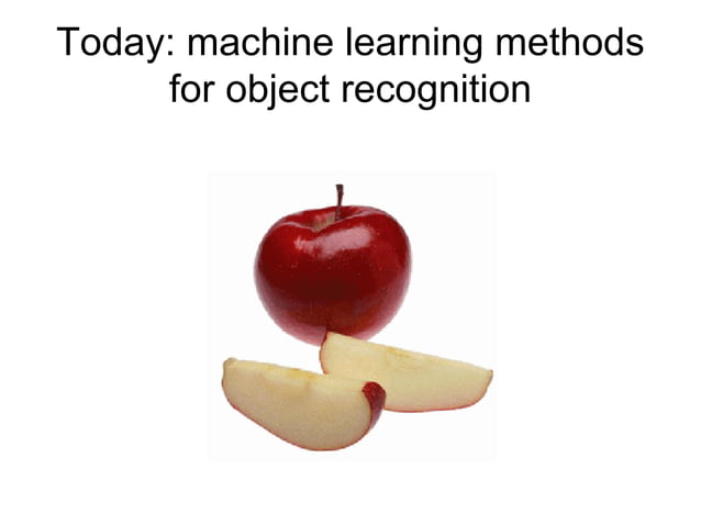 Machine Learning in Computer Vision | PDF
