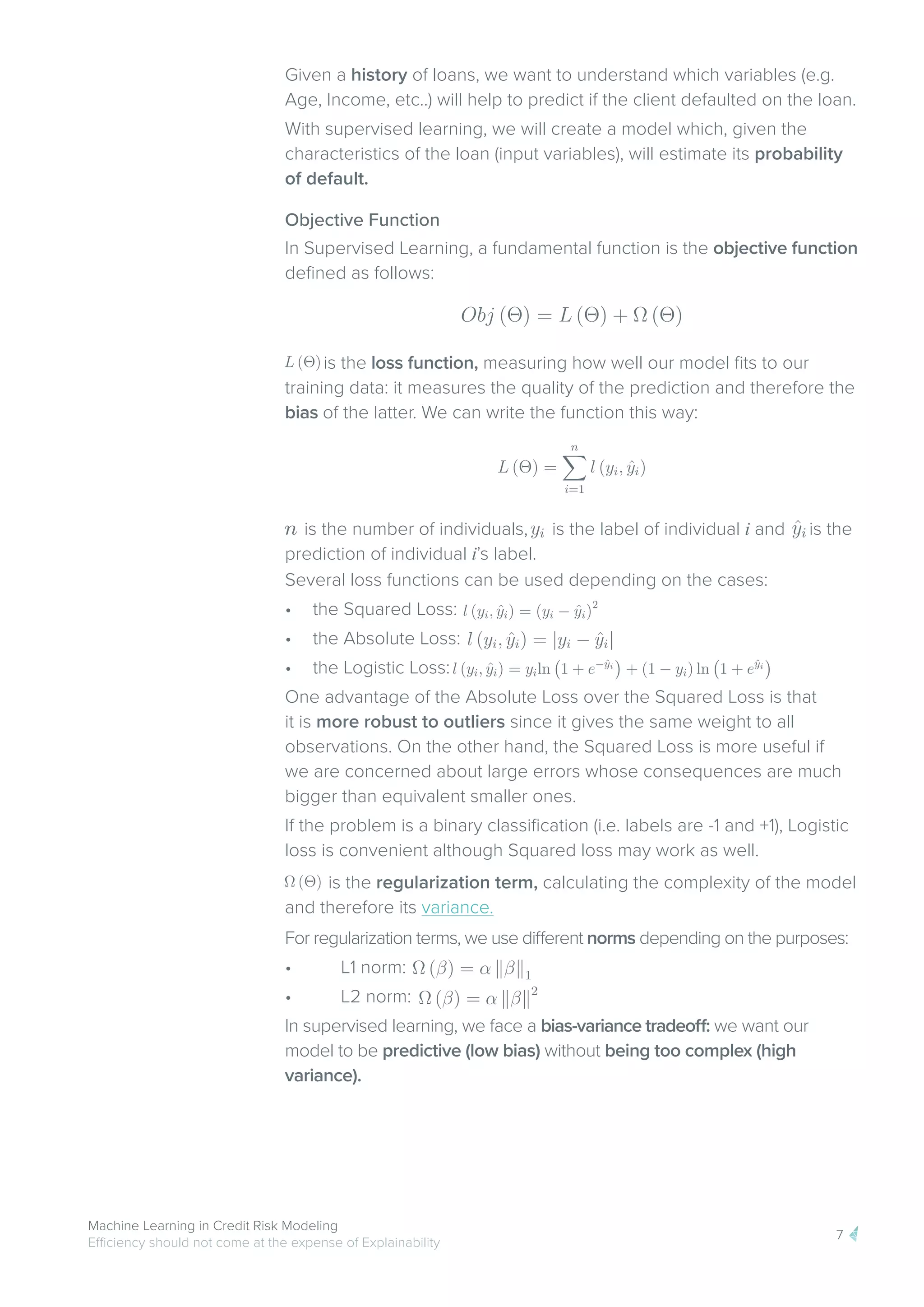 Machine learning in credit risk modeling : a James white paper | PDF