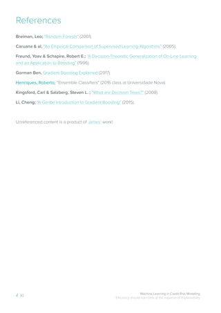 Machine learning in credit risk modeling : a James white paper | PDF