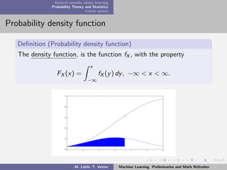 Machine Learning Preliminaries and Math Refresher | PDF