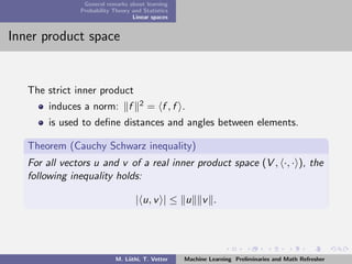 Machine Learning Preliminaries and Math Refresher | PDF