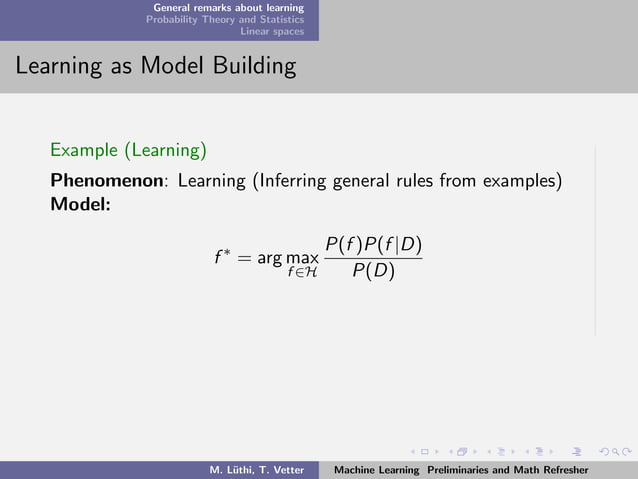 Machine Learning Preliminaries and Math Refresher | PPT