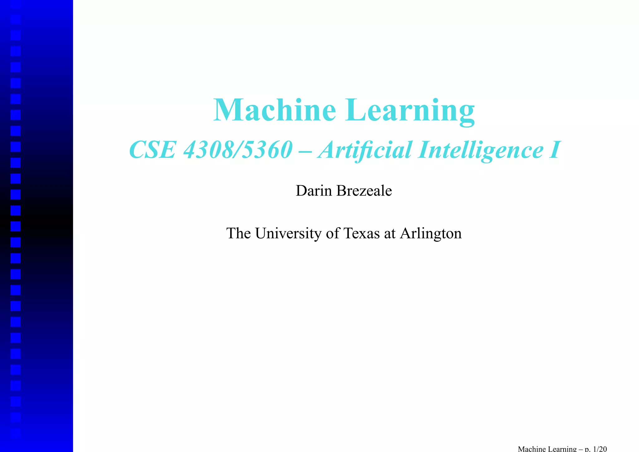 Machine Learning Ppt